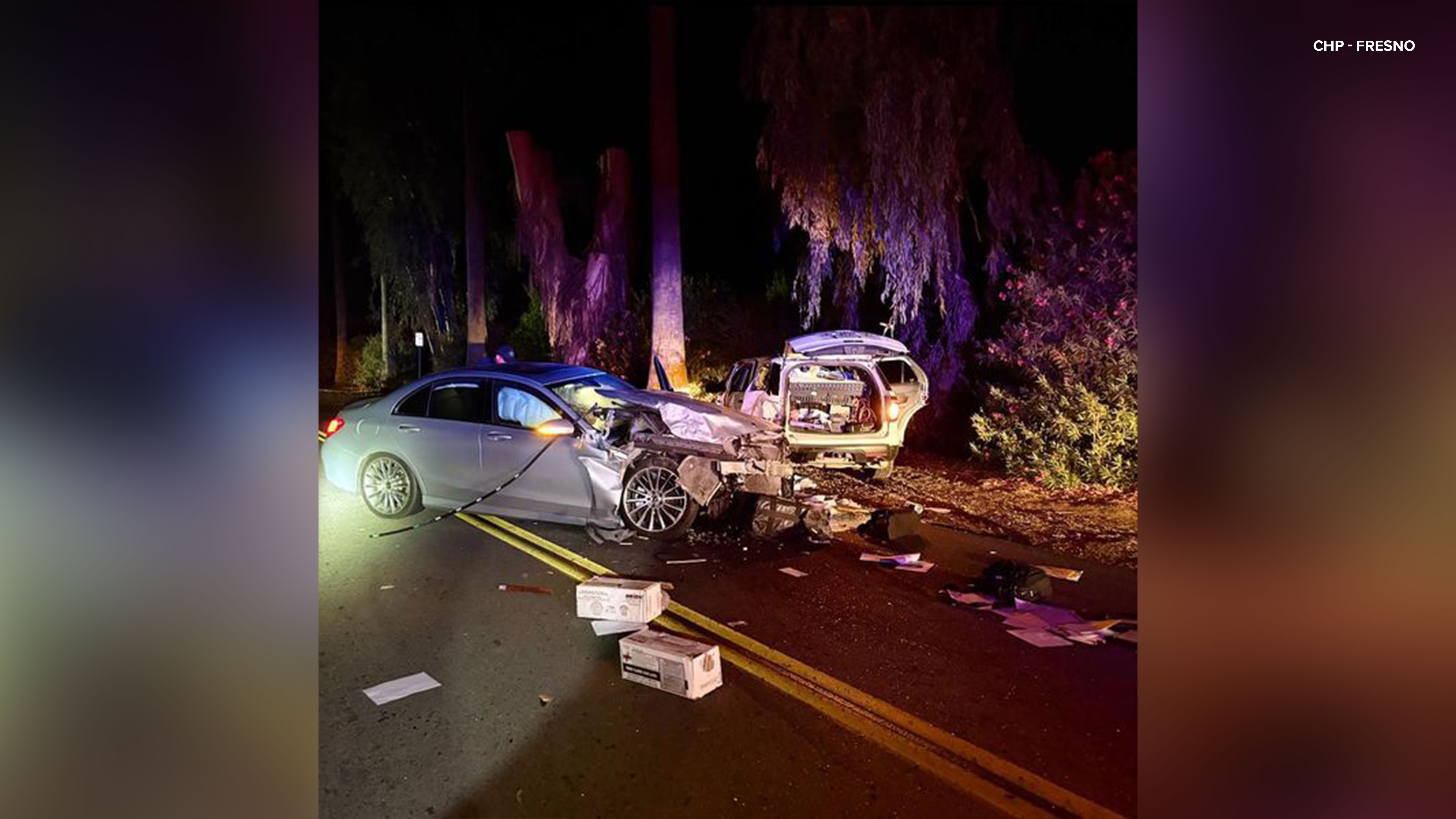 Minor Car Crash At Night