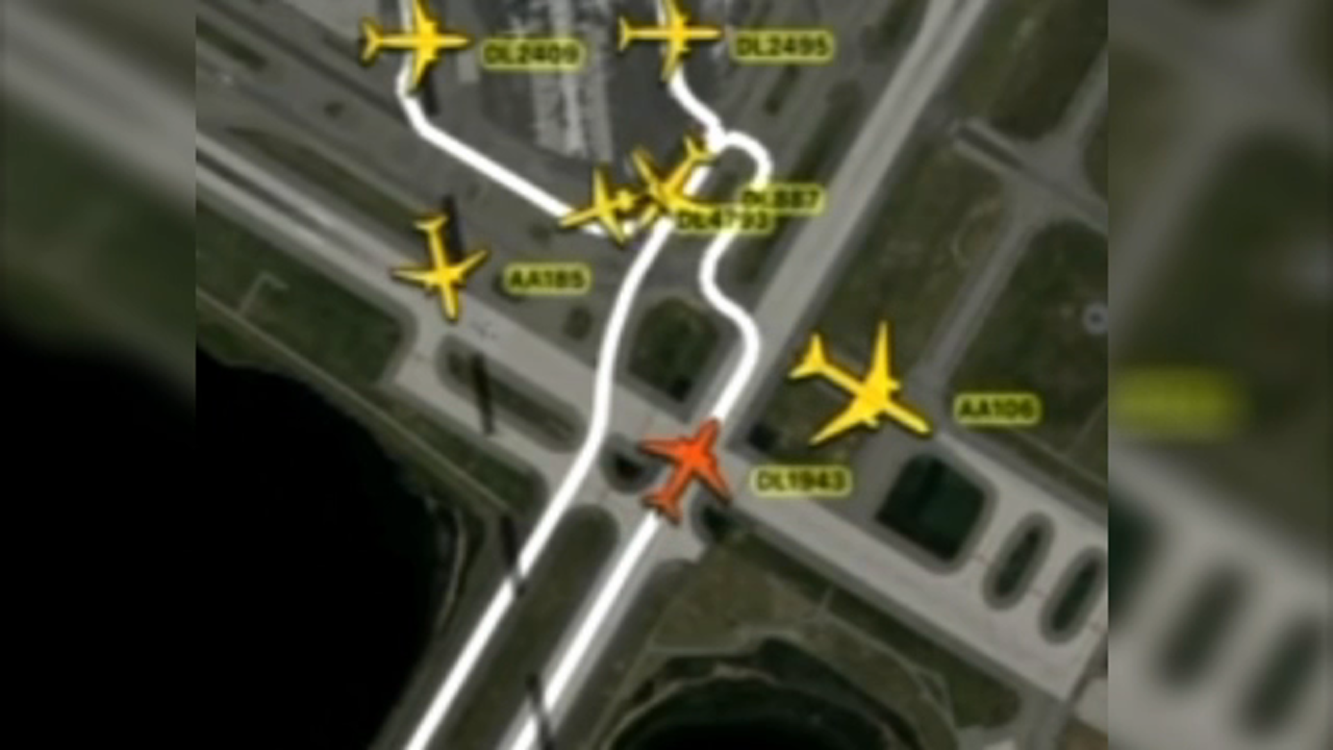 Near Miss Plane Collision